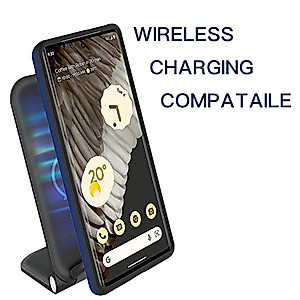 Google Pixel 7 Pro Case with Screen Protector, Dual Guard Shockproof Protection Military Grade Heavy Duty Dual Layer Case for Google Pixel 7 Pro (Blue)