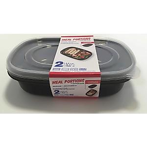 Medium rectangle container & lid 4.4 cup (2-pack)