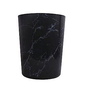Wastecan, Black Marble 5 Gallon