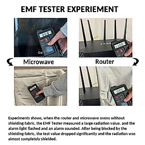Faraday Fabric-EMI RFID Shielding-Block WiFi/RF Anti-Radiation Military Grade and Radiation Protection Nickel Copper Fabric, RFID Blocking Material 36"x44" inch