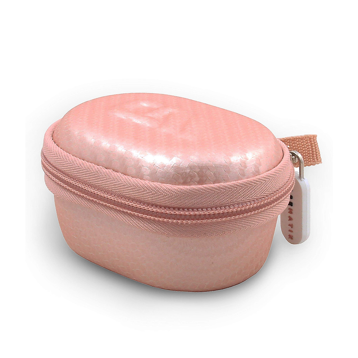 Casematix Rose Gold Earbud Case Compatible with Samsung Galaxy Buds Live or Buds+ True Wireless Earbuds Bluetooth, Clip On Carabiner Impact Protection