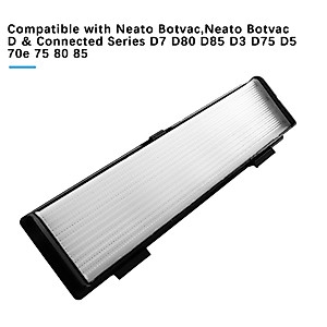 KingBra 4Pcs Replacement HEPA Filters Vacuum Cleaner Parts Compatible with Neato Botvac D & Connected Series D7 D80 D85 D3 D75 D5 70e 75 80 85
