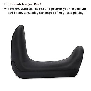 Thumb Rest Cushion, Rubber Clarinet Thumb Rest for Oboe Clarinet Instruments within 1.45-1.75cm(3.5mm)