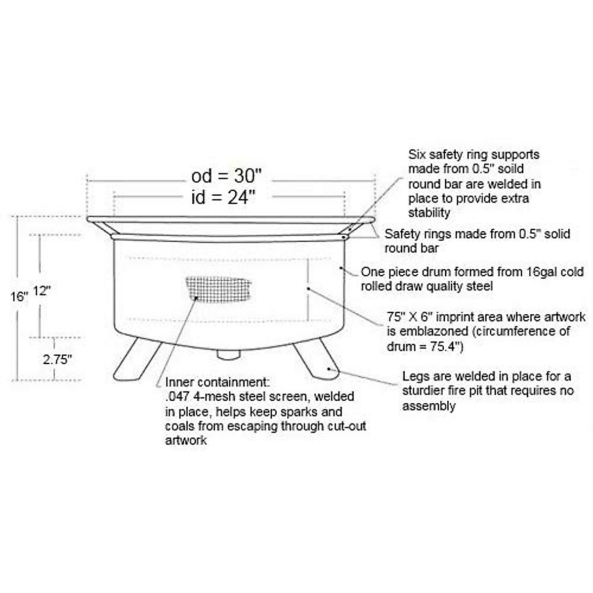 Patina F404 University of Georgia Fire Pit