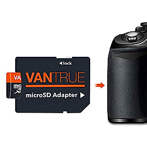 Vantrue 128GB U3 microSDXC UHS-I 4K UHD Video Monitoring Memory Card with Adapter for Dash Cams, Body Cams, Action Camera, Other Surveillance & Security Cams