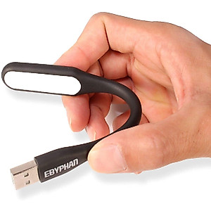EBYPHAN Mini USB Light for Keyboard, Flexible USB Laptop Light, Adjustable USB Lamp for Notebook Computer(Gooseneck Structure, LED Lighting Source, 10-Pack)