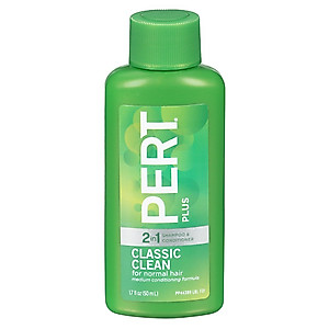 Pert Classic Clean 2in1 Shampoo & Conditioner Great for Travel or your Gym Bag 1.7 fl. oz.