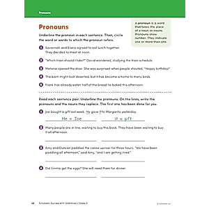 Scholastic Success with Grammar Grade 5 Workbook