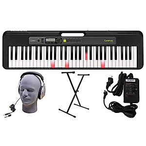 Casio LK-S250 61-Key Premium Lighted Keyboard Pack with Stand, Headphones & Power Supply (CAS LKS250 PPK)