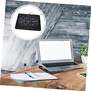UKCOCO Computer Radiator Laptop Cooling Pad Laptop Stand Portable Laptop Fan Cooler Laptop Stand Cooler Laptop Stand for Desk Cooling Stand Laptop Mount Bracket Plate Plastic Notebook S6