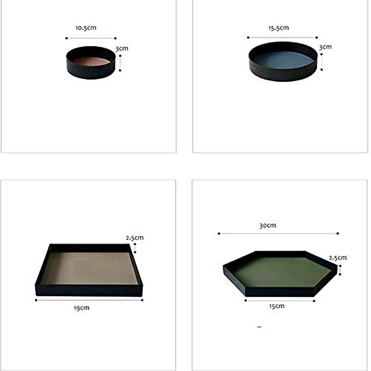 Serving Tray Food Tray Stackable Creative Food Tray Tray Serving Tray Set for Food Breakfast Dinner Coffee Table Parties Restaurants