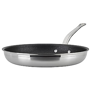 Hestan - ProBond Collection - TITUM 100% Triple Bonded Nonstick Stainless Steel Frying Pan, Induction Cooktop Compatible, Made without PFOAs (12.5-Inch)
