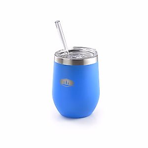 GSI Outdoors Glacier Stainless Tumbler | Lightweight Double-Wall Vacuum Insulated Tumbler with Straw for Camping, BBQ, Cocktails