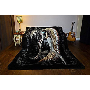 DGA Licensed Queen Size Blanket, Original American, Monroe (Essence)