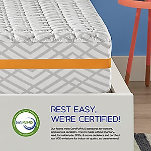 Simmons Amazon Exclusive - Premium Hybrid Memory Foam Mattress - 10 Inch, King Size, Individually Wrapped Coils, Cooling Foam, Quilted Cover, CertiPur-US Certified, 100-Night Trial