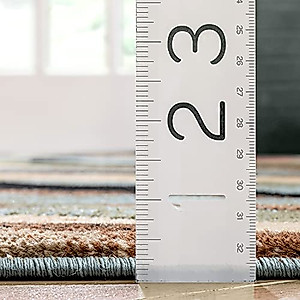 Well Woven Barclay Nirvana Waves Multi / Blue Modern Area Rug 7'10" X 9'10"