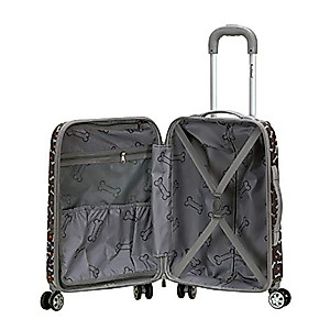 Rockland Vision Hardside Spinner Wheel Luggage, Assorted/Multicolor, Carry-On 20-Inch