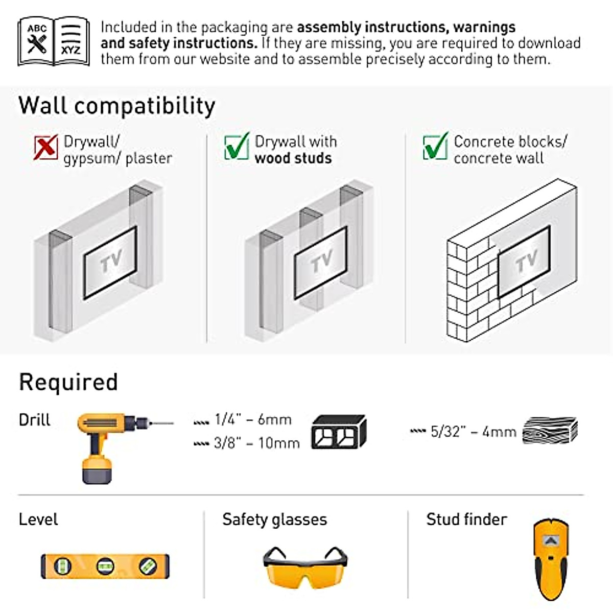 Barkan Long TV Wall Mount, 13-65 inch Full Motion Articulating - 4 Movement Flat/Curved Screen Bracket, Holds up to 79lbs, Extremely Extendable, Fits LED OLED LCD