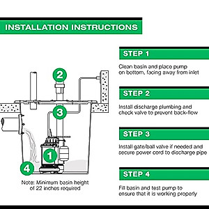 WAYNE CDU800 1/2 HP Submersible Cast Iron and Steel Sump Pump With Integrated Vertical Float Switch