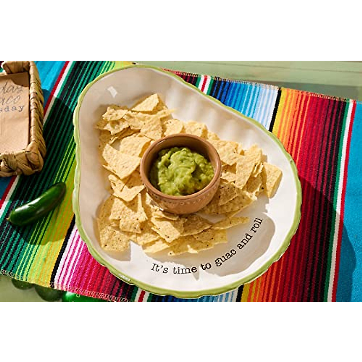 Mud Pie Avocado Chip And Dip Set