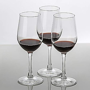 UMI UMIZILI 12 Ounce - Set of 6, All-Purpose Classic Durable Red/White Wine Glasses
