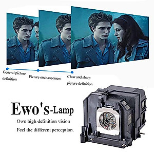 EWO'S ELP71 Replacement Projector Lamp for ELPLP71/V13H010L71 Epson Powerlite 470 475W 480 485W, BrightLink 475Wi 480i 485Wi, EB-470 475W 475Wi 480 480E 485W 485Wi 1410Wi 1400Wi Lamp Bulb Replacement