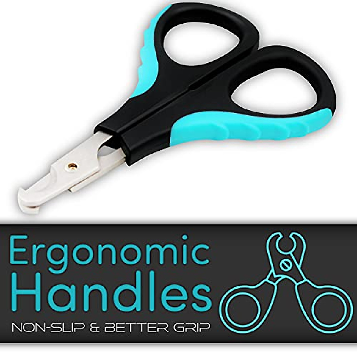 H&H Pets Nail Clippers Series - for Cats and Dogs - Razor Sharp Blades Sturdy Non Slip Handles - Dog Accessories Professional at Home Grooming - Stainless Steel - Dog Nail Trimmers - XS (Cats & Birds)