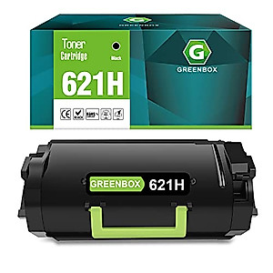 GREENBOX Remanufactured 621H Toner Cartridge Replacement for Lexmark 621H 62D1H00 62D1000 High Yield for Lexmark MX710DE MX710DHE MX711DE MX711DHE MX711DTHE MX810DE MX810DFE MX810DPE MX810DME, 1 Black