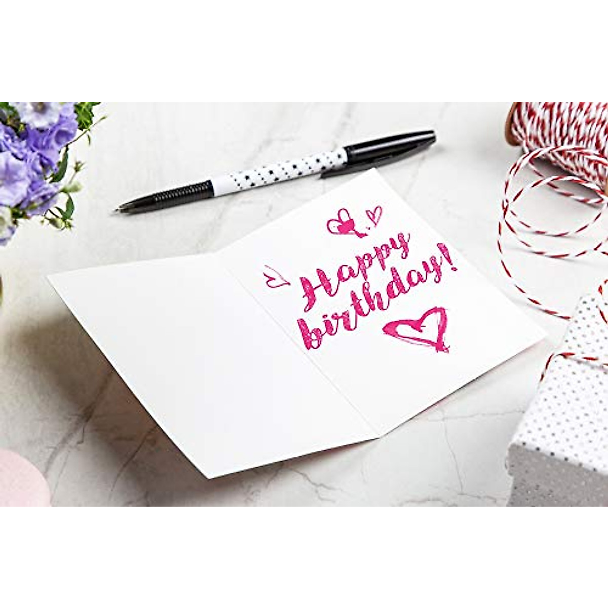 Bulk Blank Note Cards with Envelopes Box Set of 48 , Handmade 4 x 6 Kids Thank You Fill In The Blank All Occasions Greeting Card, Office Stationery Card DIY Personalized Sympathy, Thank You, Birthday
