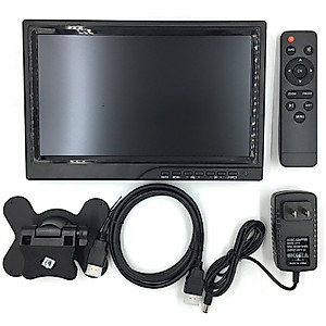 LOVPAIN10.1inch LCD Monitor with HDMI VGA USB AV BNC Support Input Source 366X768 IPS LCD Screen