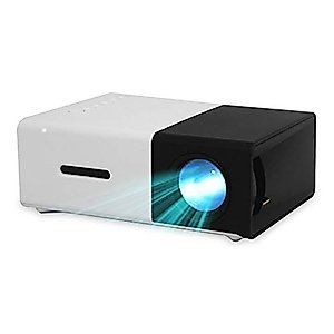 Mini Projector Portable Indoor/Outdoor 1080P LED Projector for Home Cinema Theater Movie Projectors Support HDMI, AV, USB Input Laptop PC Smartphone Pocket Projector for Party Great Gift (Black)