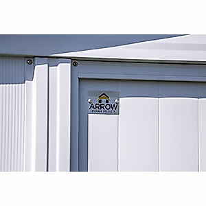 Arrow Classic Steel Storage Shed, 6x7, Flute Grey