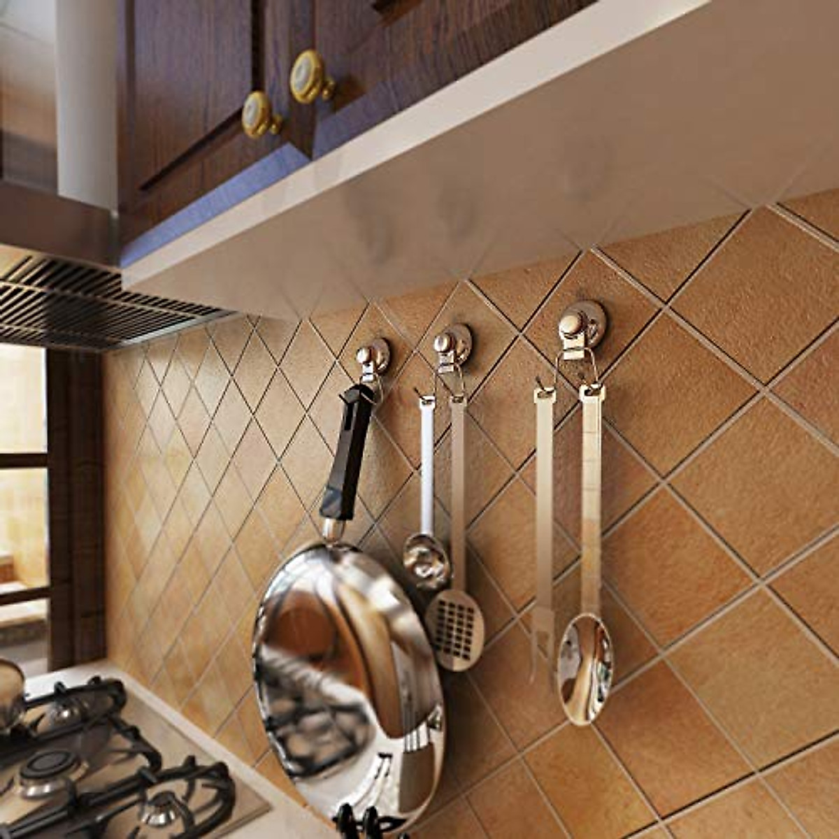 Mac Home Life Heavy Duty Suction Cup Double Hook - Perfect for Glass and Mirrors, Wreath Hanger, Towel Hooks, Loofah Holder, Hanger for Kitchen/Bathroom Accessories, Strong But Won't Damage Paint!