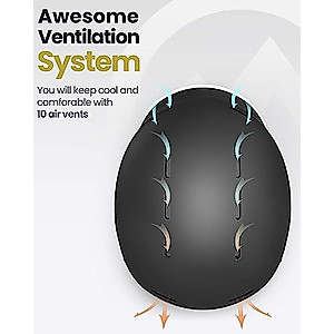 OutdoorMaster Bike Helmet for Adults,Adjustable Cycling Helmet for Men & Women - Safety Certified for Bicycle Skateboard Road Bike Skating Roller Commuting Helmet - Meteorite Black,M