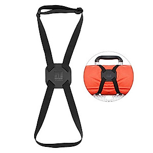 Luggage Straps Bag Bungees for Add a Bag Easy to Travel Suitcase Elastic Strap Belt (Black) …