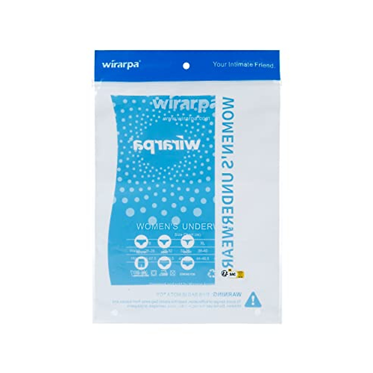 wirarpa Women's Cotton Underwear High Waist Stretch Briefs Soft Underpants Breathable Panties 4 Pack Large