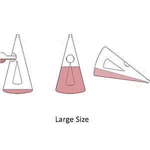 Product Waze Wine Decanter - 750ml Pyramid-Shaped - Wine/Whiskey Decanter - Hand Blown Lead-Free Crystal Glass Decanter - Red Wine Carafe - Wine Gift - Wine Accessories