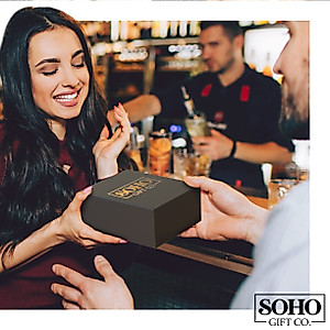 GALVANOX Freezable Cocktail Glasses (7oz) Stemless Martini Glass with Frozen Ice Walls, Freeze Party Cups - Great Gift for Christmas, Birthday, Wedding Occasions (2 Count)