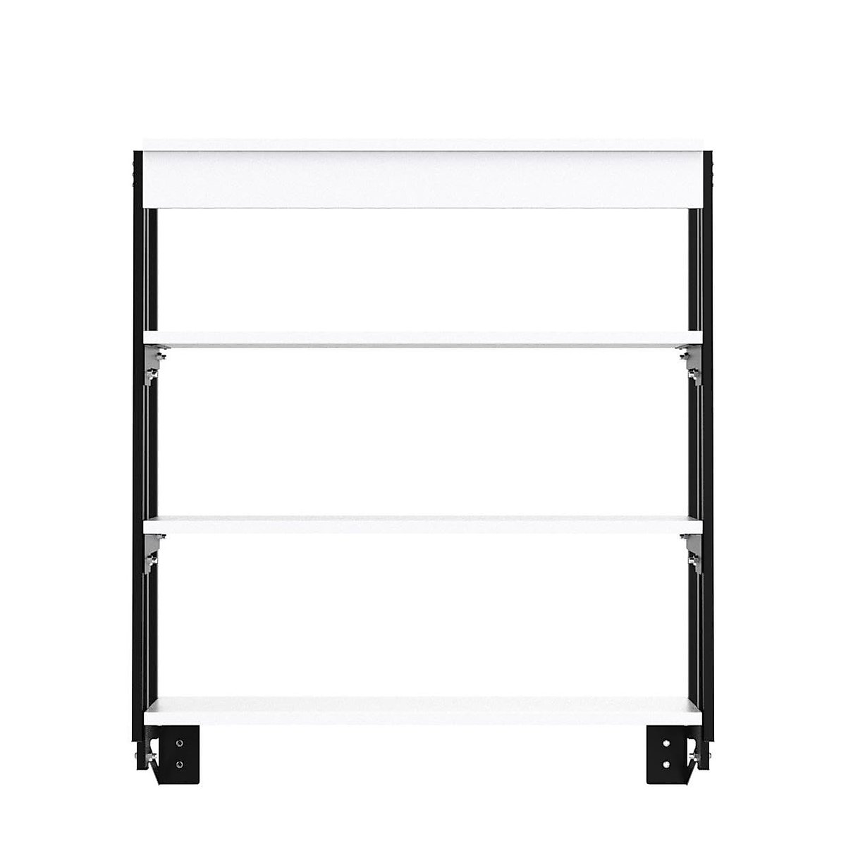 Ultimate Premium Products Murphy Folding Table | Wall Mounted Table Dining Table | Multifunctional Desk & Shelf | Storage Shelf | Small Space Desk (White Color)