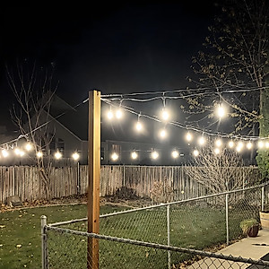 ZEQIDOU LED Edison Bulbs 2W Equivalent 15W 20W 25W Light Bulbs, Soft White 2700K, S14 Replacement Bulbs for Outdoor String Lights E26 Base 150LM Waterproof, 4 Pack