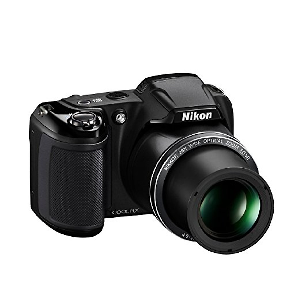 Nikon Coolpix L340 20.2 MP Digital Camera with 28x Optical Zoom and 3.0-Inch LCD (Black) (Renewed)