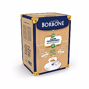 Caffe Borbone 150 Single Served Espresso Coffee Pods, Blue Blend with Refined Taste, Powerful Character and Intense Aroma, Roasted and Freshly Packaged in Italy