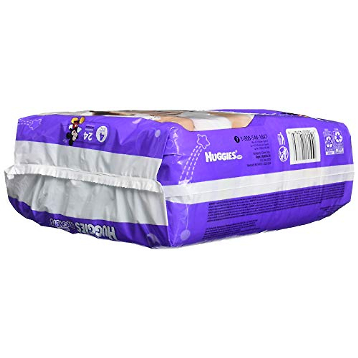 HUGGIES LITTLE MOVERS Diapers, Size 4 (22-37 lb.), 24 Ct., JUMBO PACK (Packaging May Vary), Baby Diapers for Active Babies