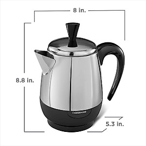 Farberware 2-4-Cup Percolator, Stainless Steel, FCP240