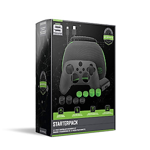 Xbox Controller Accessory Kit for Xbox Series X|S Controllers - Surge Starterpack, Protective Controller Case, Controller Grips, Thumb Grips, Charge Cable, Rechargeable Battery Pack