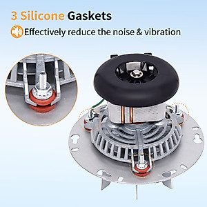 Criditpid Replacement 812-3381 Combustion Blower Motor for Quadra-Fire Classic Bay 1200, Exhaust Blower Fan for Heatilator Eco Choice CAB50, PS35, PS50 Pellet Stoves.(Without Housing)