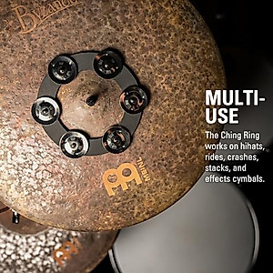 Meinl Cymbals Soft Ching Ring Tambourine Jingle Effect — NOT Made in China — for Hihats, Crashes, Rides and Stacks (SCRING)