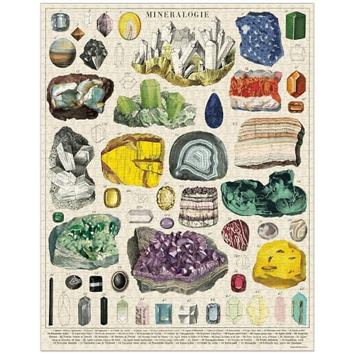 Cavallini Papers & Co. Minerologie 1,000 Piece Puzzle, Multi
