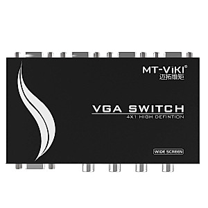 MT-VIKI 4 port VGA Switch Video Selector Switcher Box (4 input 1 output)