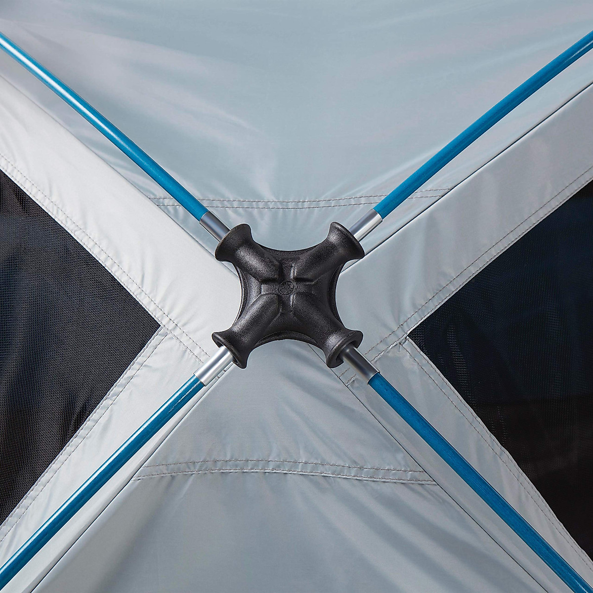 Coleman Camping Tent | 6-Person Dark Room Dome Camping Tent with Fast Pitch Setup, Blue